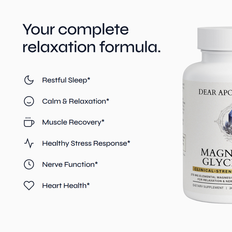 Magnesium Glycinate 275mg | Sleep & Relaxation Support